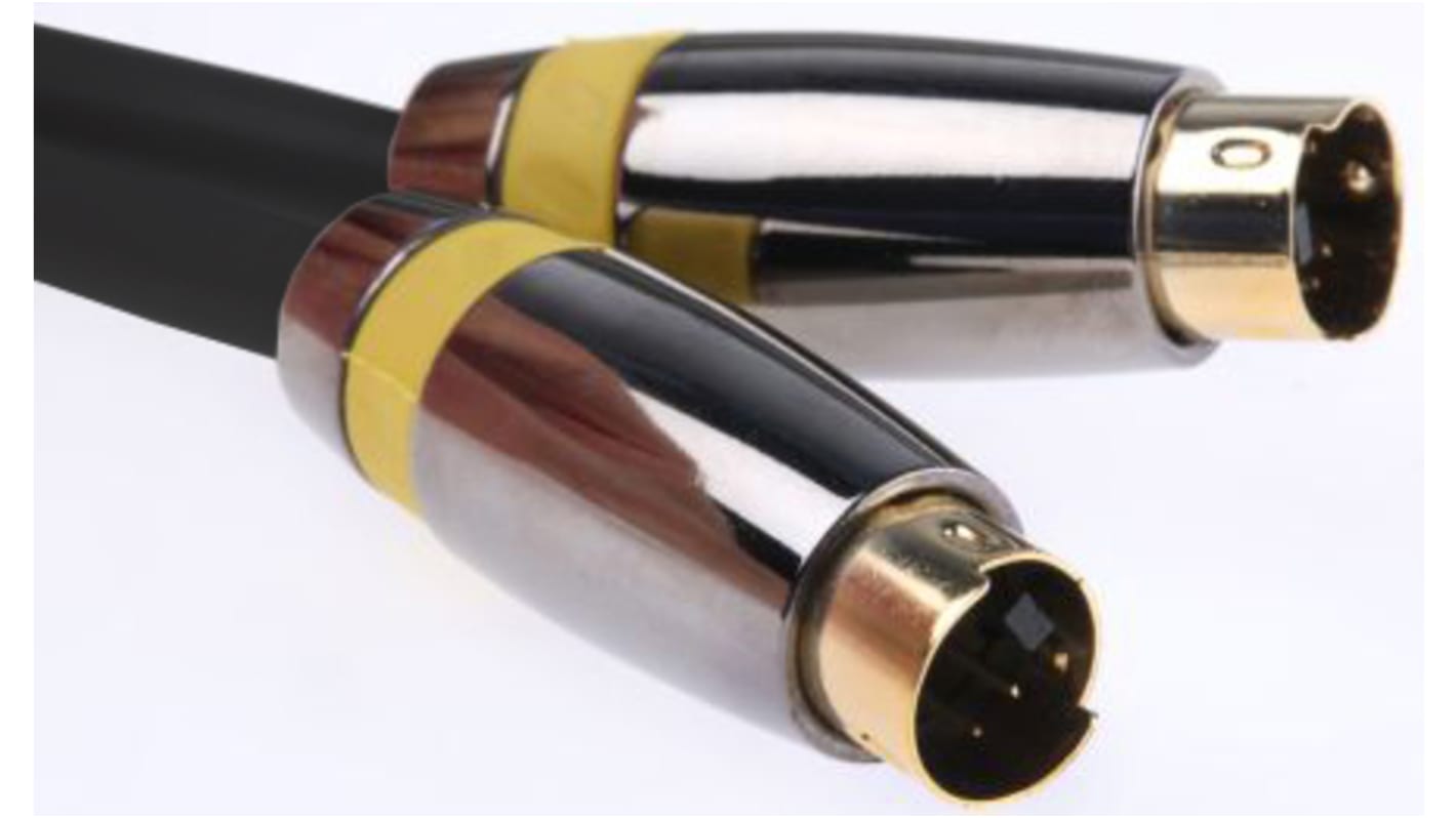 RS PRO 4 Pin mini-DIN to 4 Pin mini-DIN DIN Cable 5m | RS