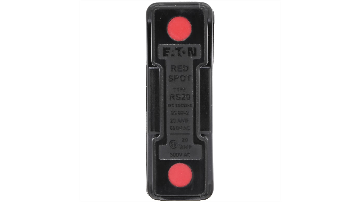 RS20H | Eaton 20A Rail Mount Fuse Holder for A1 Fuse, 1P, 690V ac | RS