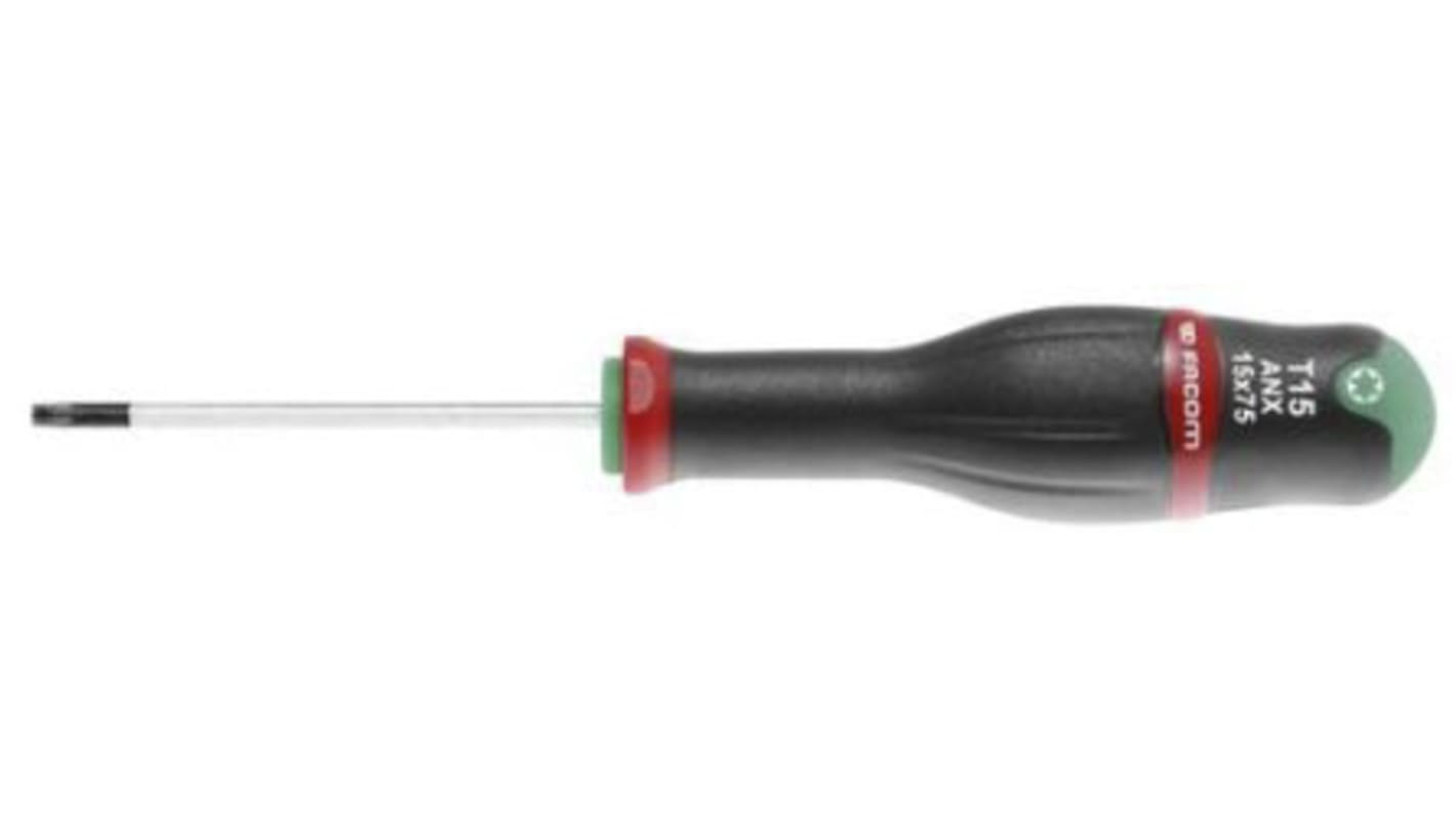 ATX27X100 | Facom Torx Screwdriver, T27 Tip, 100 mm Blade, 220 mm ...