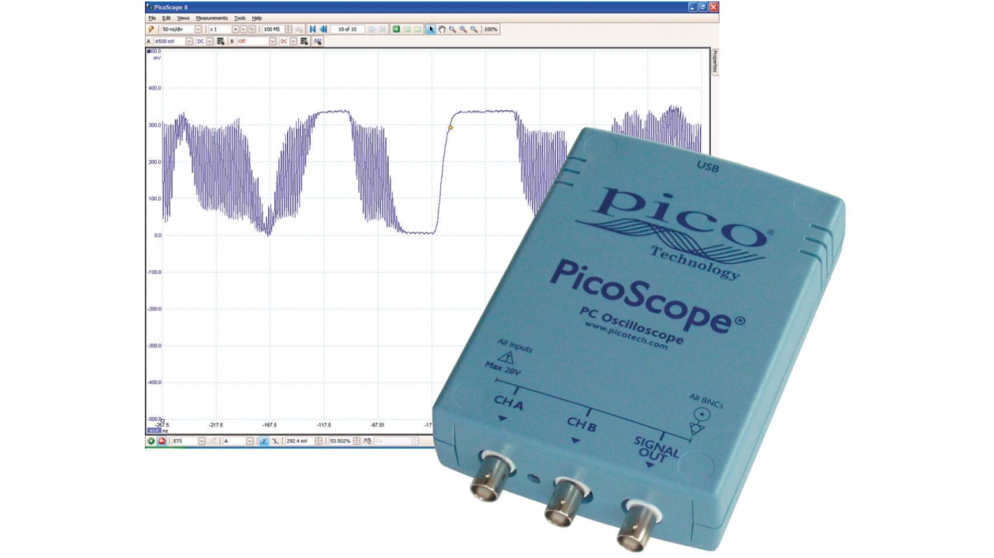 pico Technology PicoScope 2208 PicoScope 2000 Series PC Based Digital Oscilloscope, 2 Analogue ...
