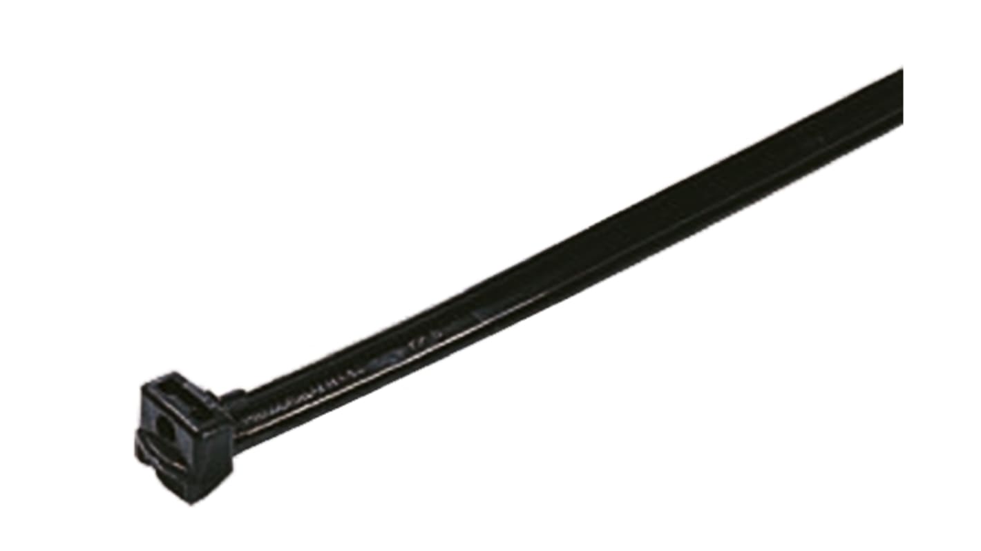 121-83360 KR8/33-PA66UV-BK | HellermannTyton Cable Tie, 337mm x 8 mm, Black Polyamide 6.6 (PA66 ...