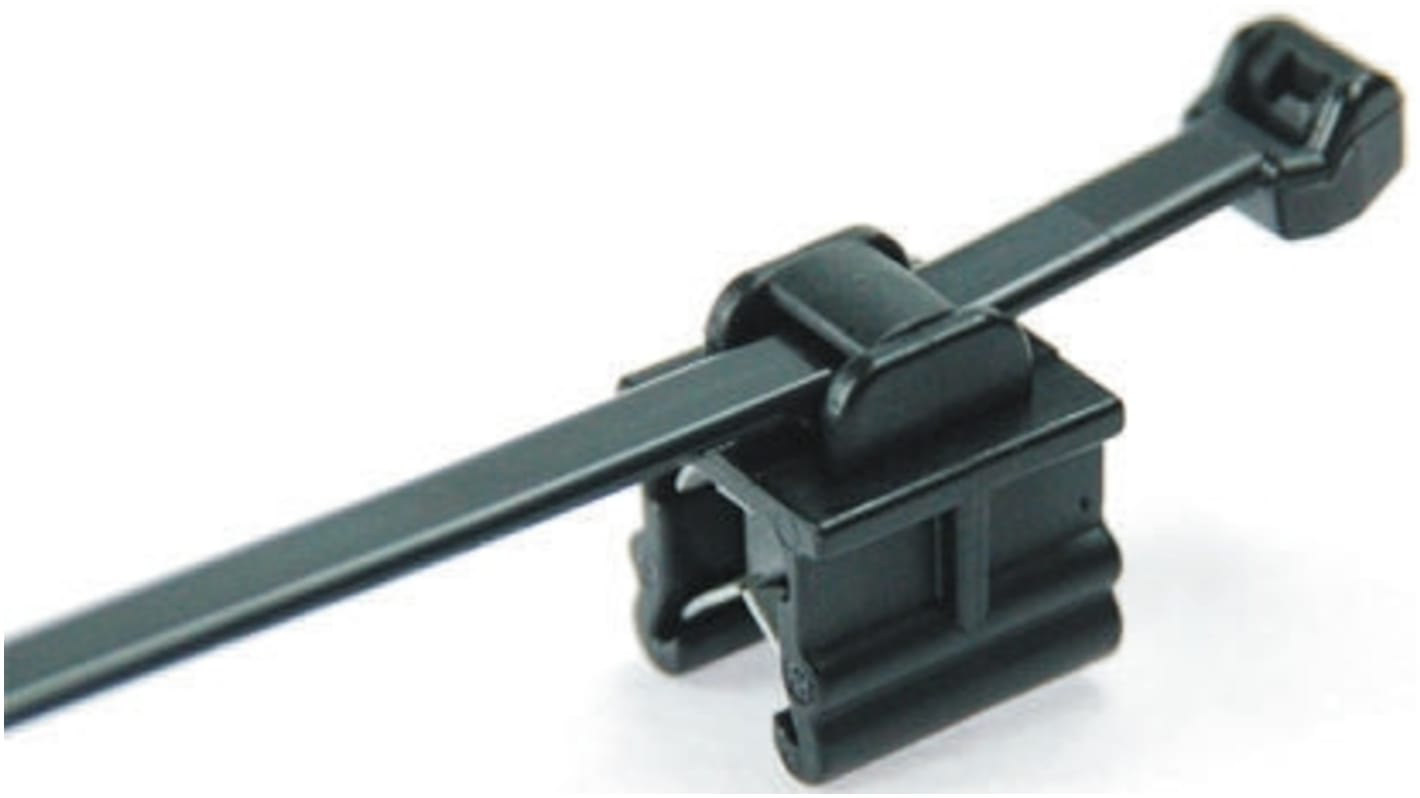 156-00019 T50SOSEC9SD-PA66HS/PA66HIRHS-BK | HellermannTyton Cable Tie, Assembly, 200mm x 4.6 mm ...