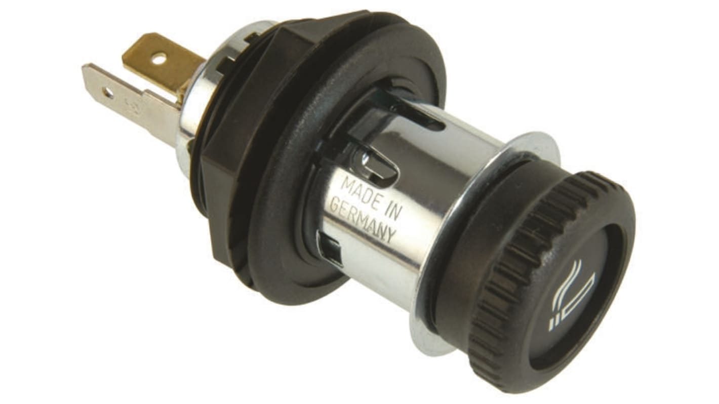 RS PRO Panel Mount Cigarette Lighter Socket | RS