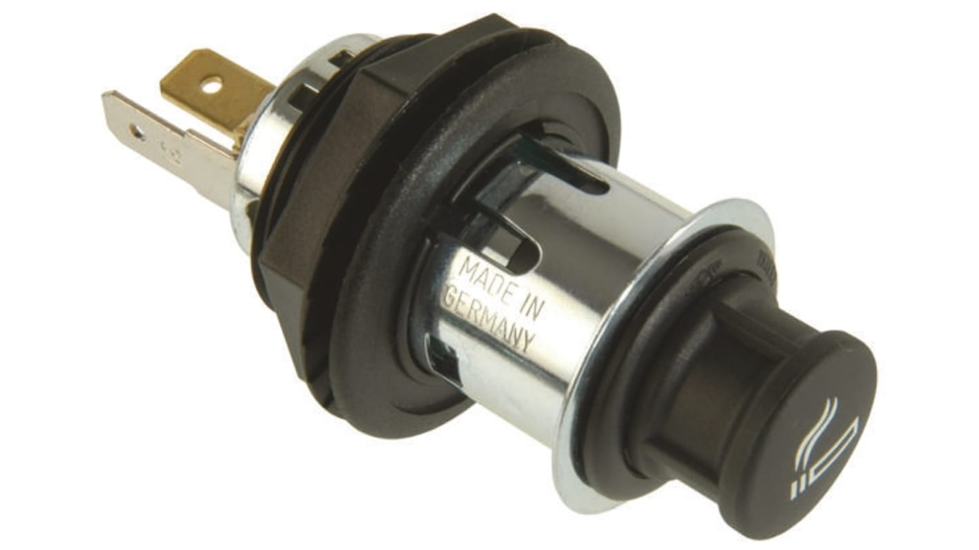 RS PRO Panel Mount Cigarette Lighter Socket | RS