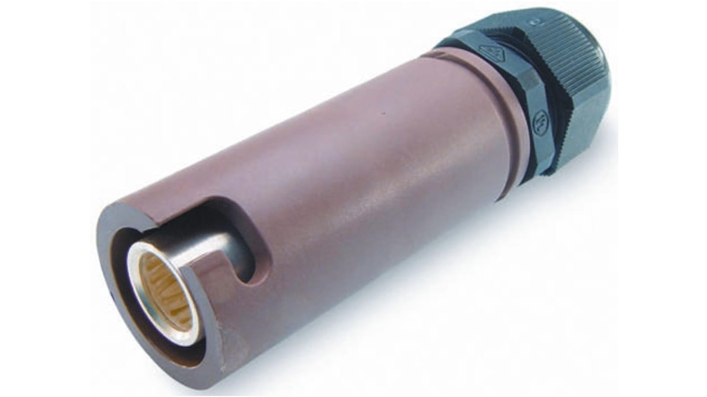 SNLF-S-C25-25S-BN | ITT Cannon, Veam Snaplock IP65 Brown Cable Mount 1P ...