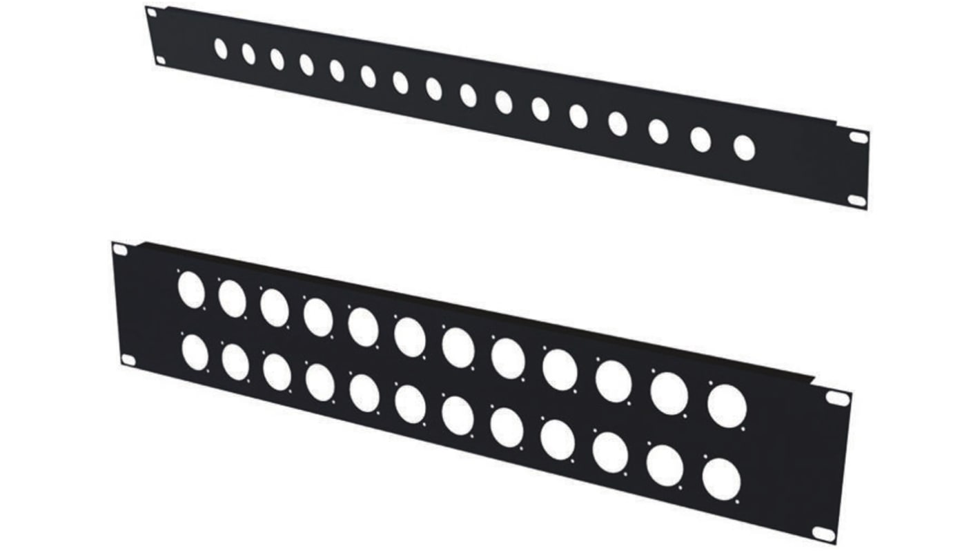 PAN21932T | S2Ceb-Groupe Cae Black Steel Rack Panel, 2U, 483 x 88mm | RS
