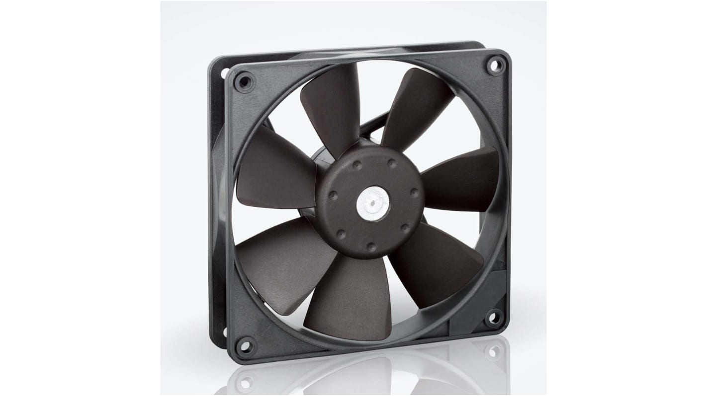 4414F/2 | ebm-papst 4400 F Series Axial Fan, 24 V dc, DC Operation, 170m³/h, 5W, IP20, 119 x 119 ...