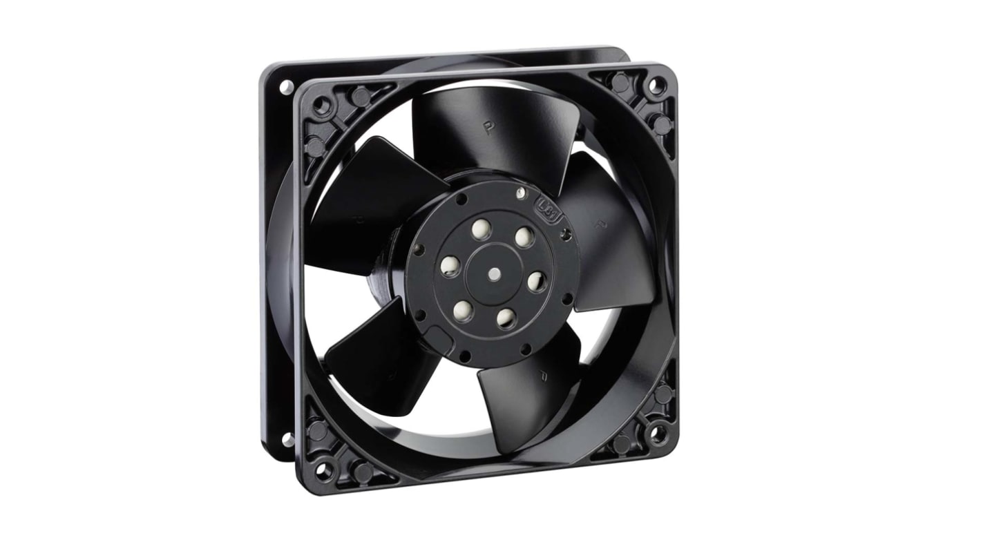 4606N | ebm-papst 4000 N Series Axial Fan, 115 V ac, AC Operation, 180m³/h, 20W, IP20, 119 x 119 ...