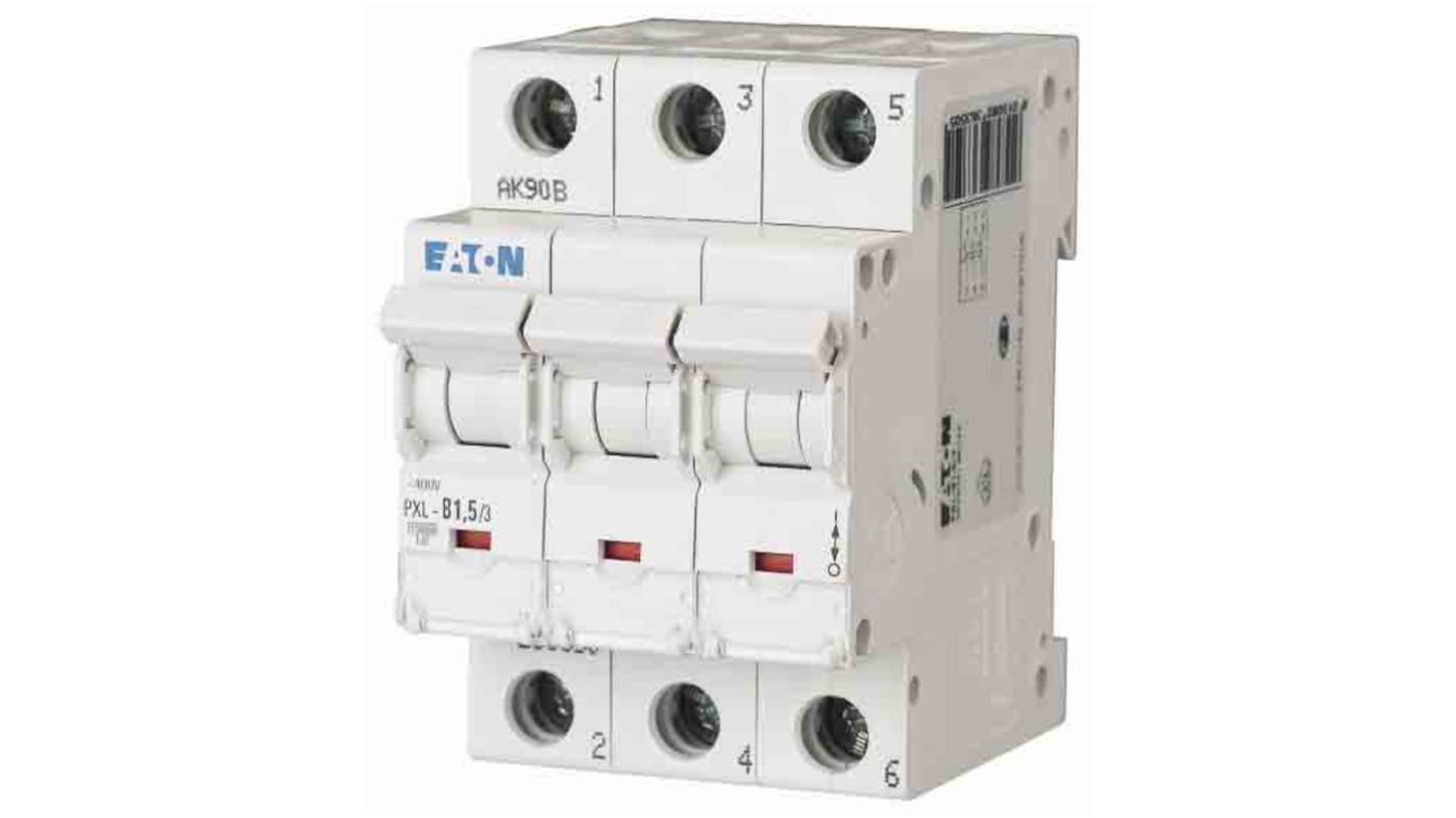 236410 PXL-C0,5/3 | Eaton xPole PXL, S200 MCB, 3P, 500mA Curve C, 400V AC, 48V DC, 10 kA ...