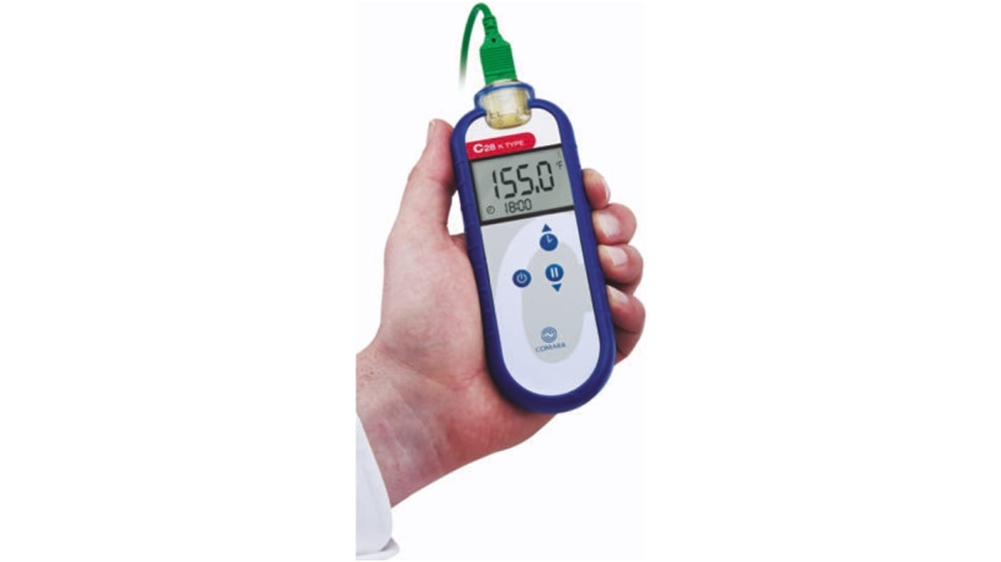 Comark C28 Handheld Digital Thermometer, K Probe, 1 Input(s), +600°C ...
