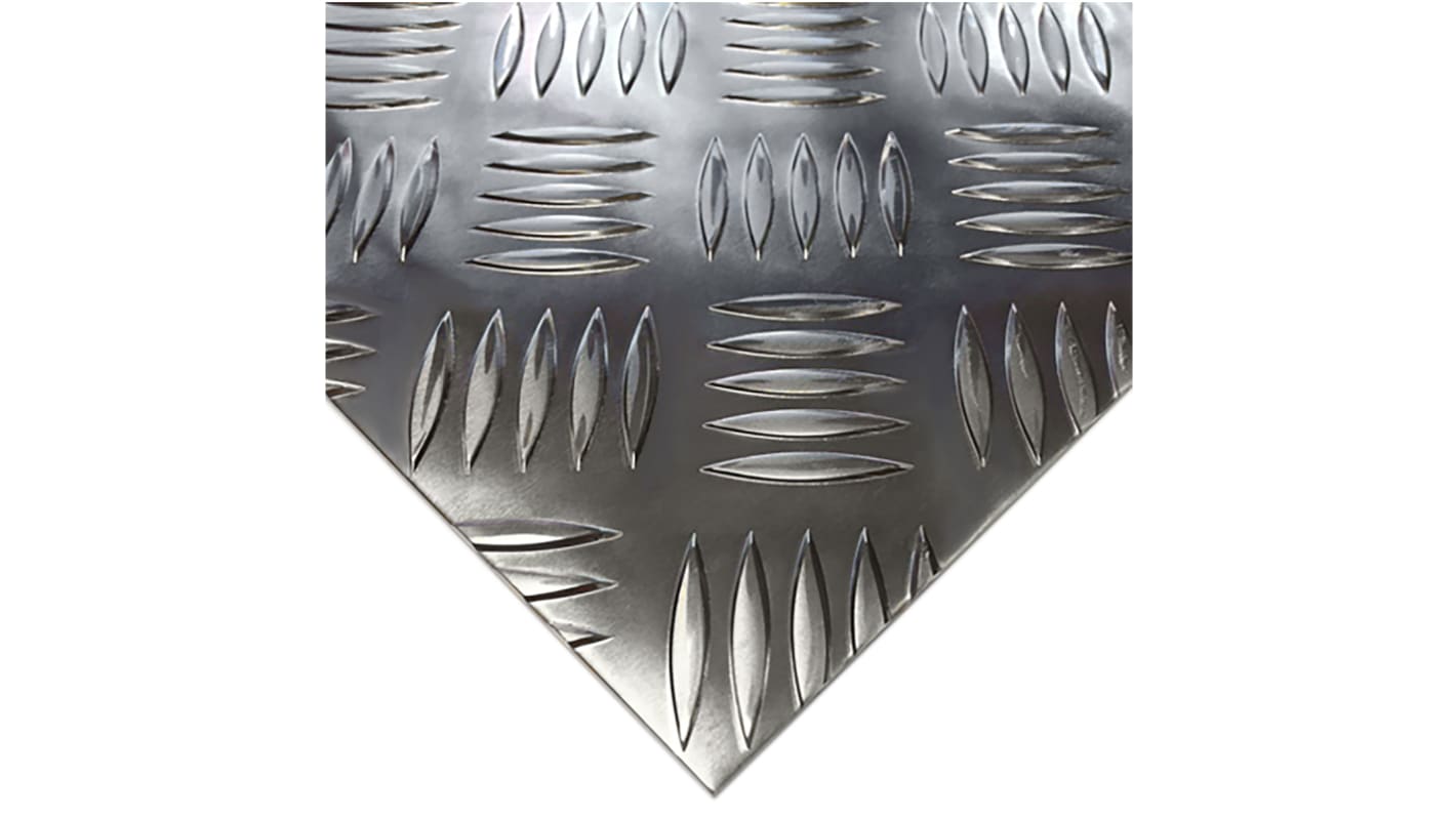 RS PRO Aluminium Checker Plate 2000mm x 1000mm, 3mm Thick | RS