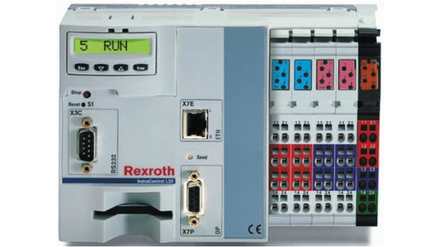 CML20.1-NP-120-NA-NNNN-NW | Bosch Rexroth IndraLogic L20 Series PLC CPU for Use with L20 Series ...