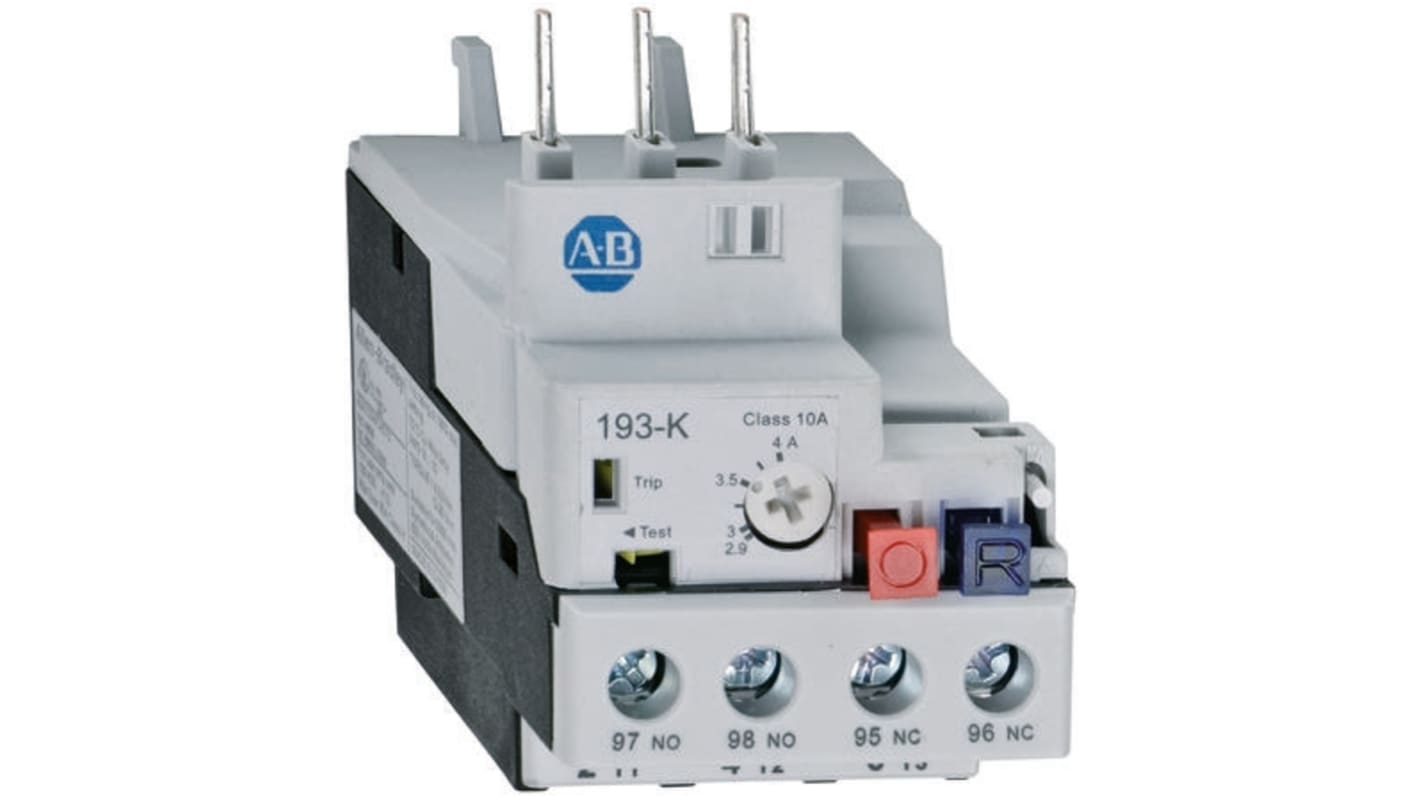 193-KA80 | Allen Bradley Overload Relay - 1NO + 1NC, 0.55 → 0.8 A F.L.C ...