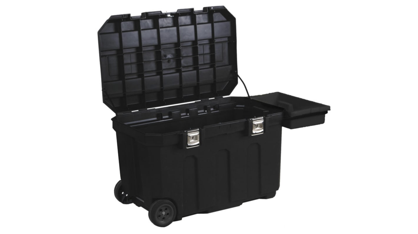 1-93-278 | Stanley 2 drawer Plastic Wheeled Contractor Chest, 946mm x ...