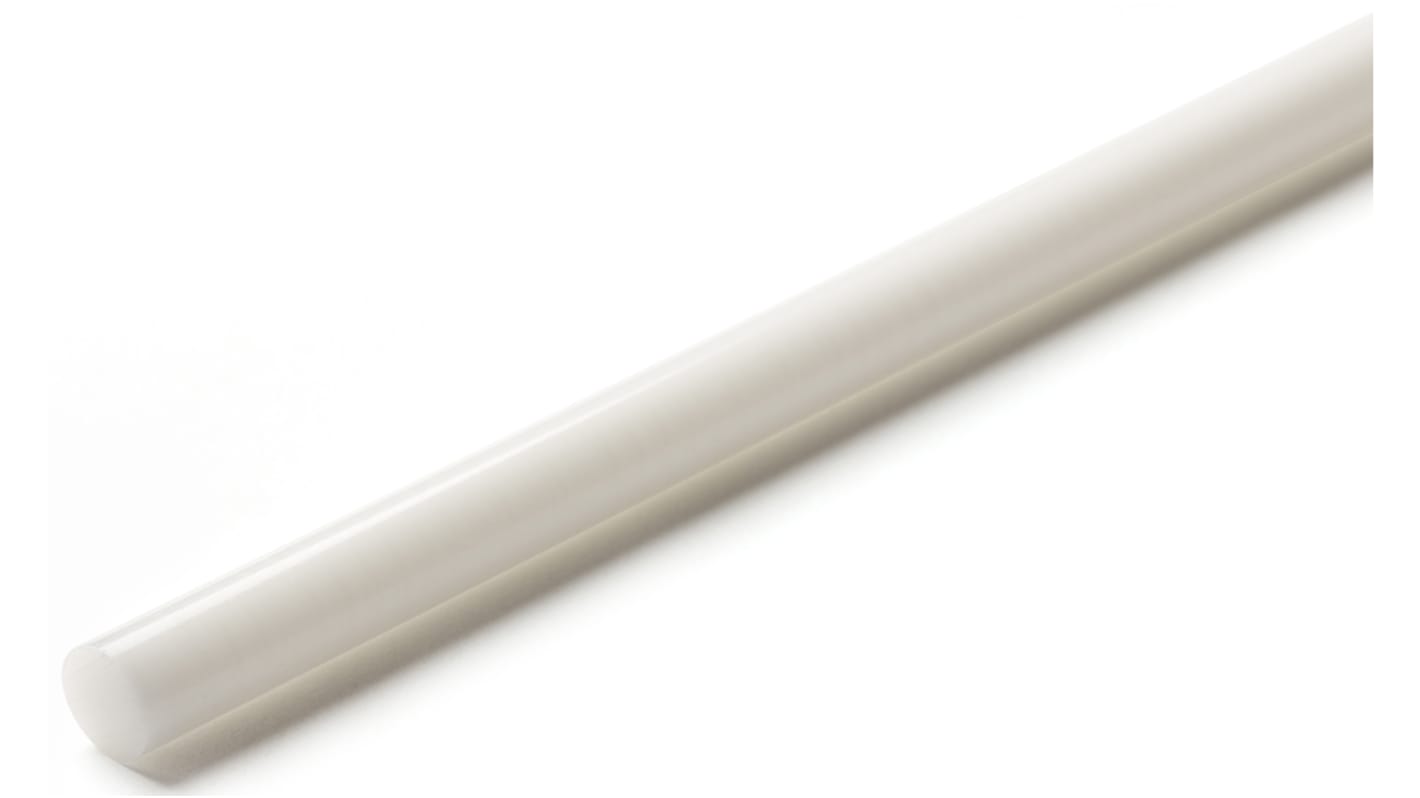 RS PRO White Acetal Rod, 500mm x 125mm Diameter | RS