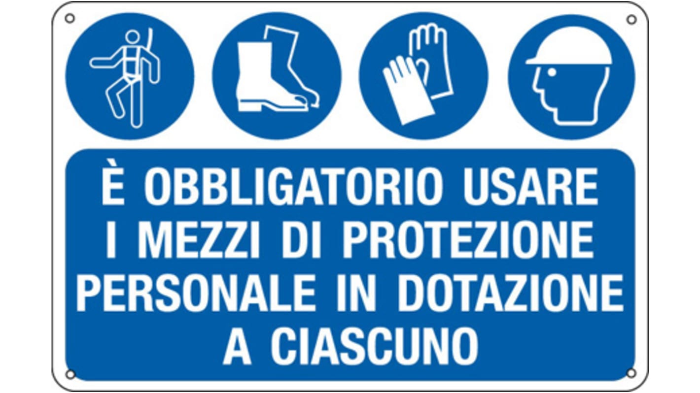 E2654 | Segnale d'obbligo in Alluminio, pittogramma: Abbigliamento ...