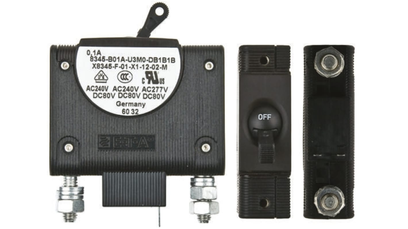 8345-B01A-U3M0-DB1B1B-125A-F01X12402M | ETA 1P Pole Isolator Switch - | RS
