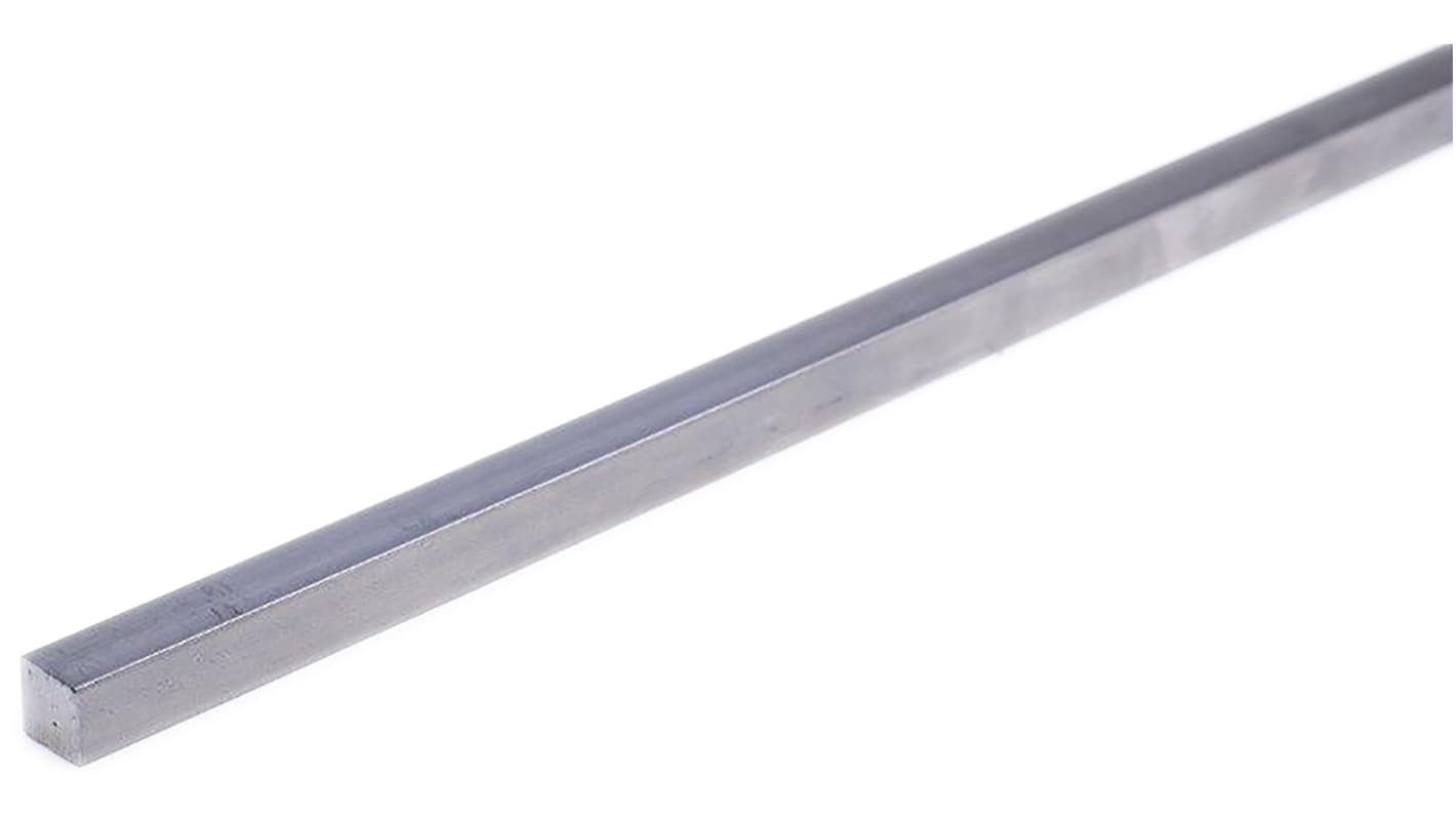 RS PRO Key Steel Square Bar, 16mm W, 16mm H, 330mm L | RS