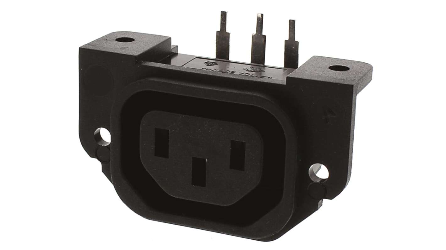 PX0675/PC | Bulgin C13 Right Angle Panel Mount, PCB Mount IEC Connector ... PX0675/PC | Bulgin C13 Right Angle Panel Mount, PCB Mount IEC Connector ...