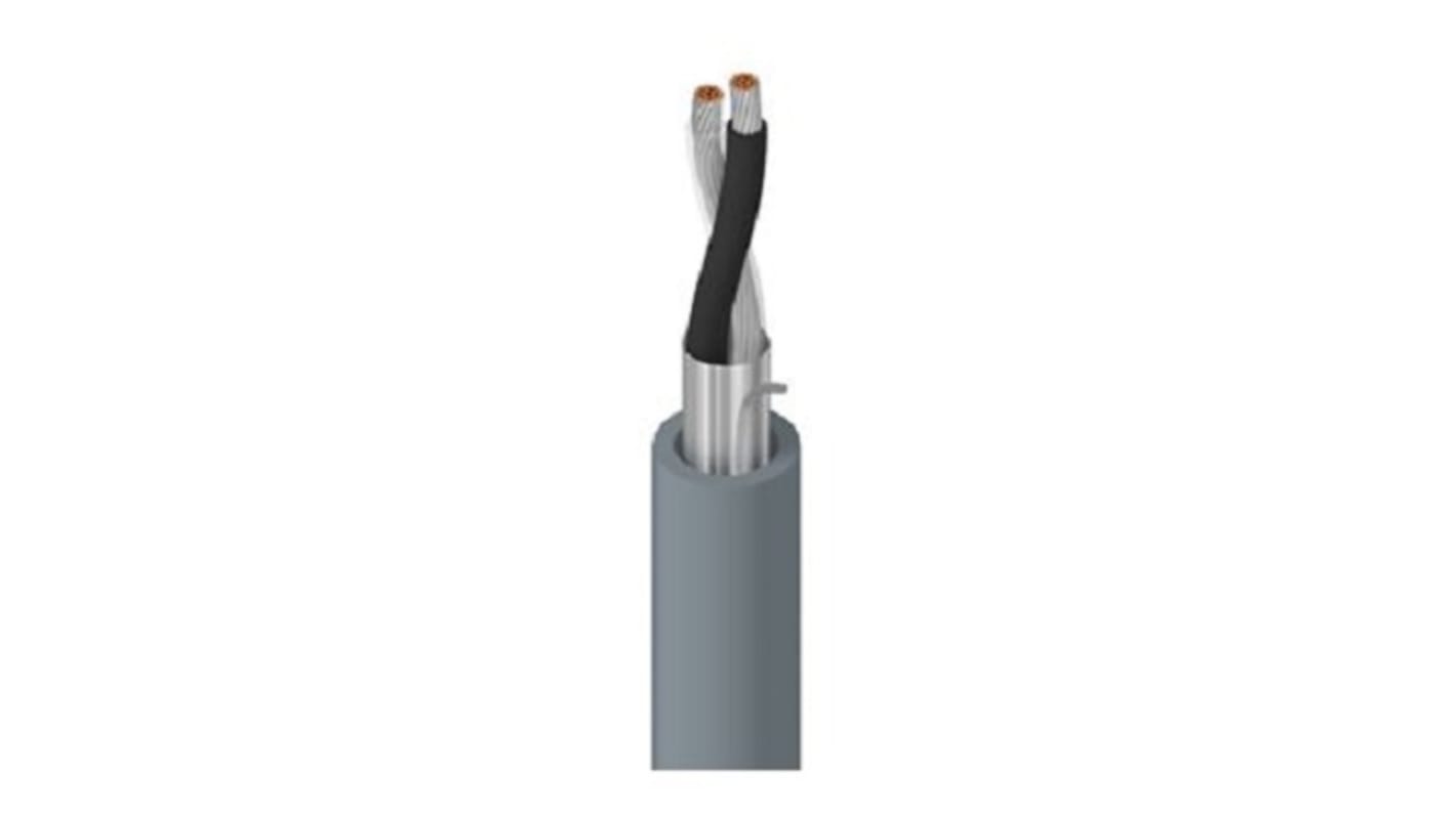 8761.00U152 | Belden 2 Core Line level Low Voltage signal Cable, 0.35 ...