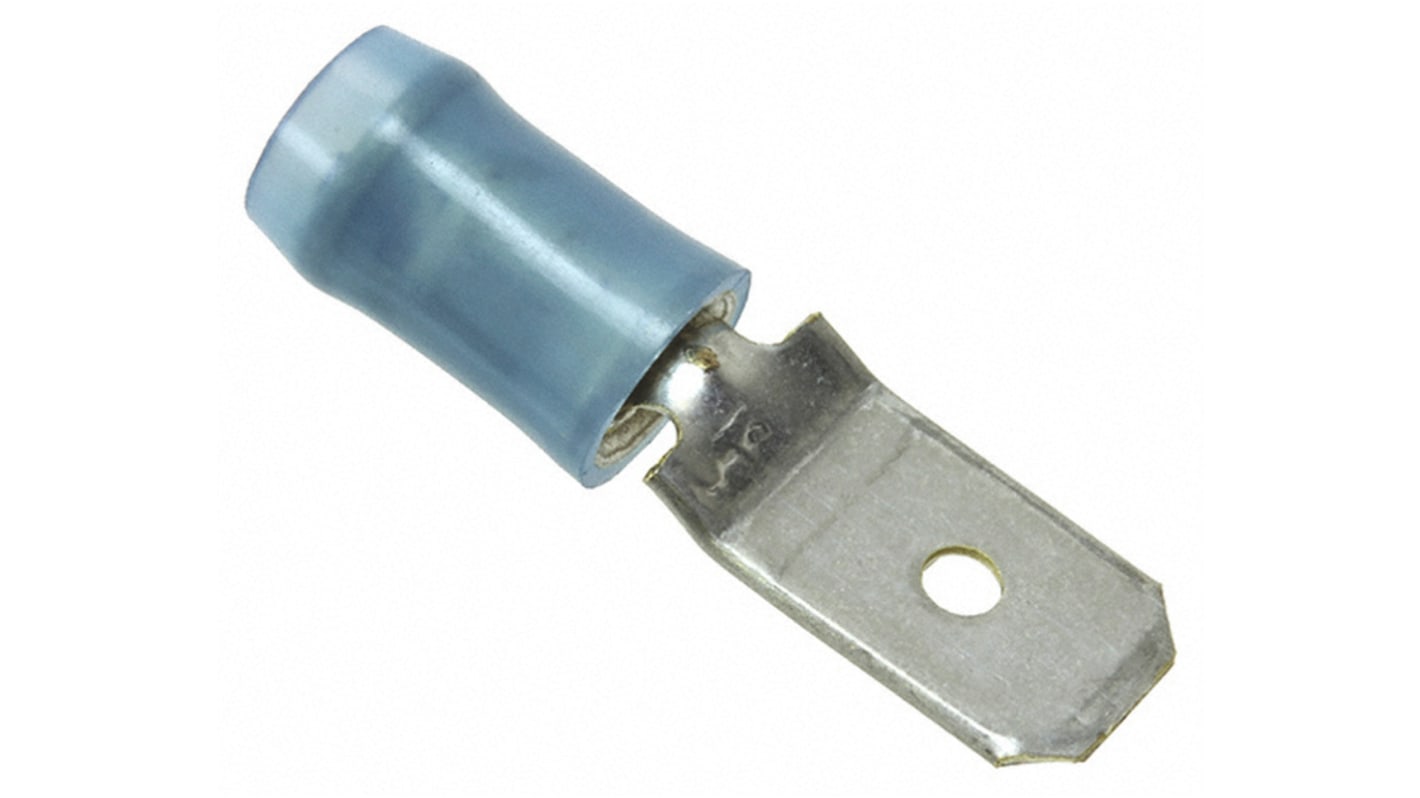 140971-2 | TE Connectivity PIDG FASTON .250 Blue Insulated Male Spade ...