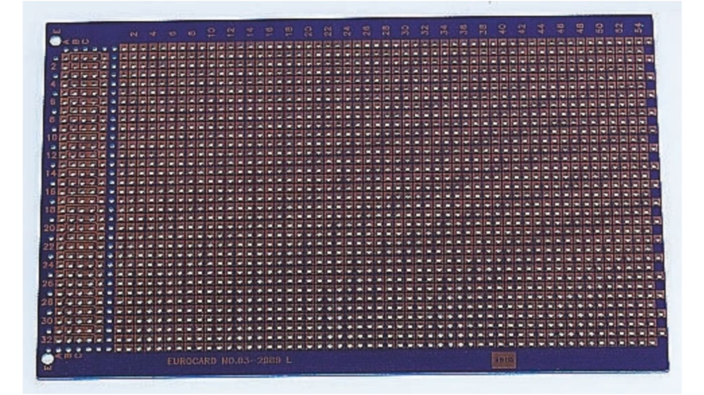 03-2989 | Vero Technologies Matrix Board FR4 With 54 x 34 1mm Holes, 2 ...
