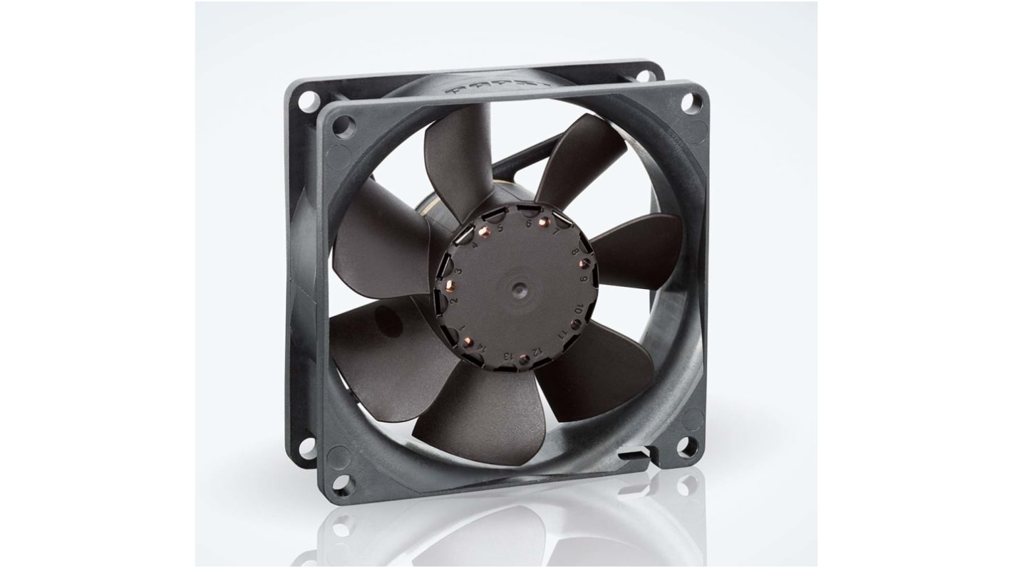 8414N | ebm-papst 8400 N Series Axial Fan, 24 V dc, DC Operation, 69m³ ...