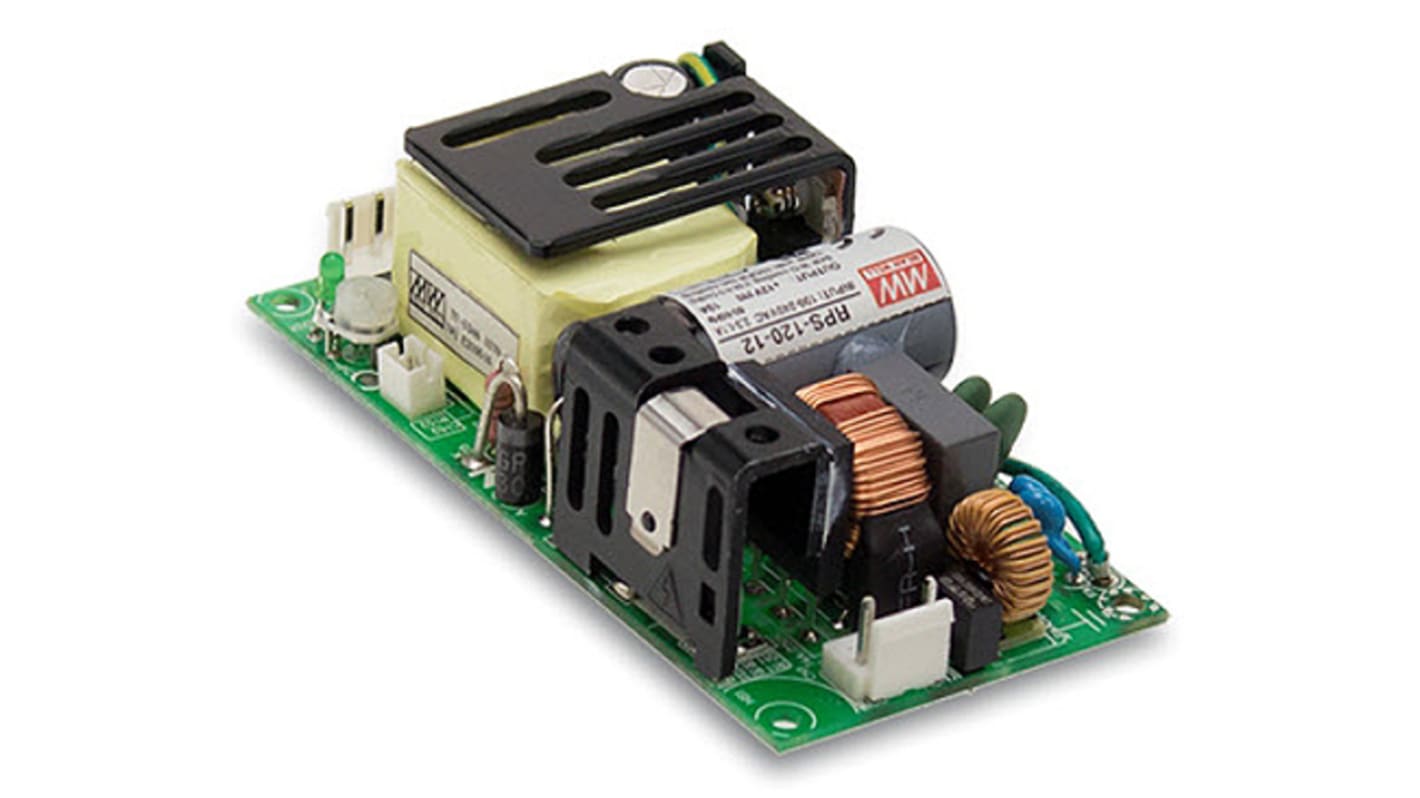 MEAN WELL Switching Power Supply, RPS-120-24, 24V dc, 5A, 84W, 1 Output ...