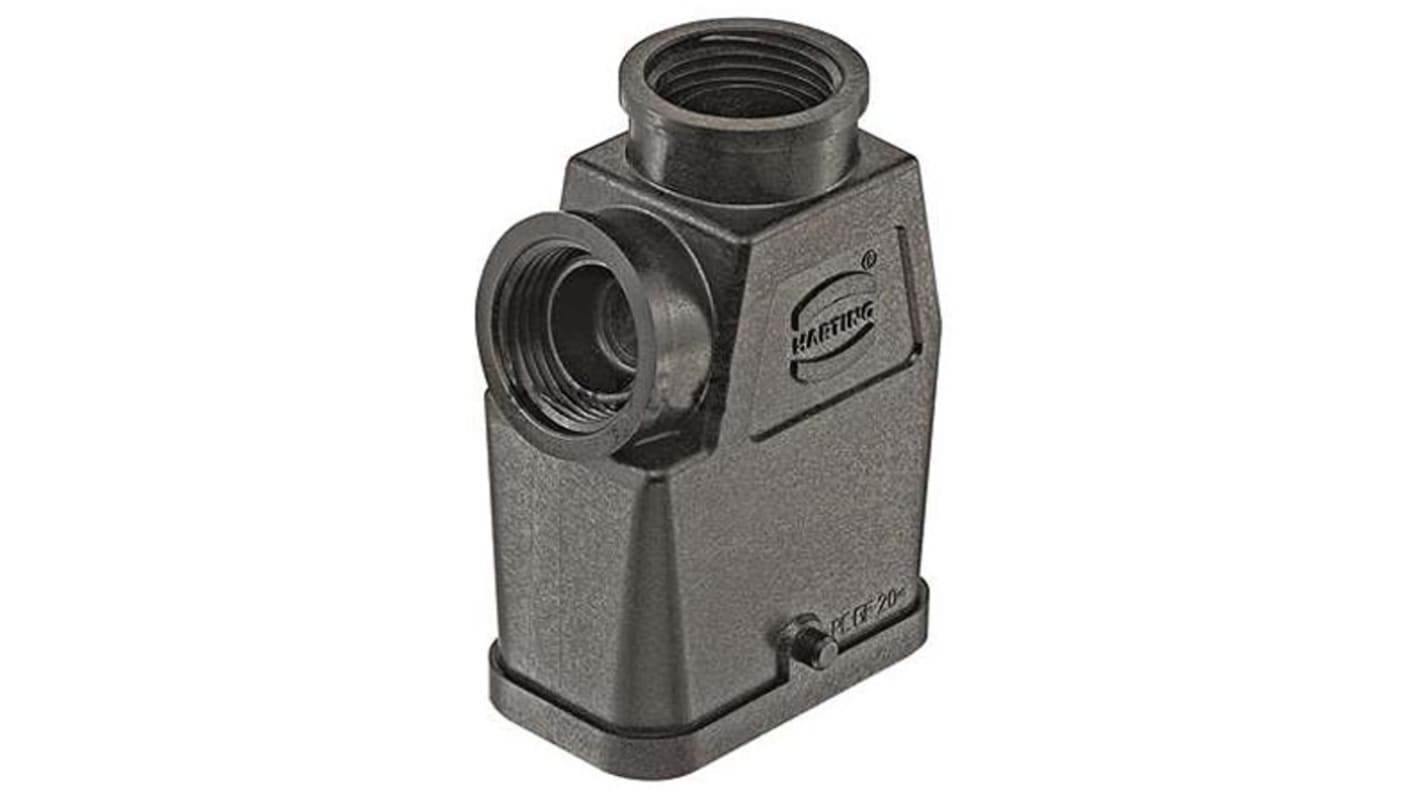 19120080425 | HARTING Han-Compact Heavy Duty Power Connector Hood, 2 Contacts, M20 Thread | RS