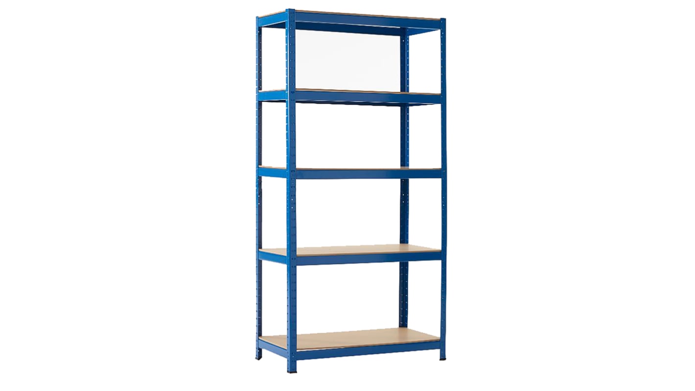 RS PRO Blue Storage Rack System Starter Bay, 1800mm, 900mm x 300mm | RS