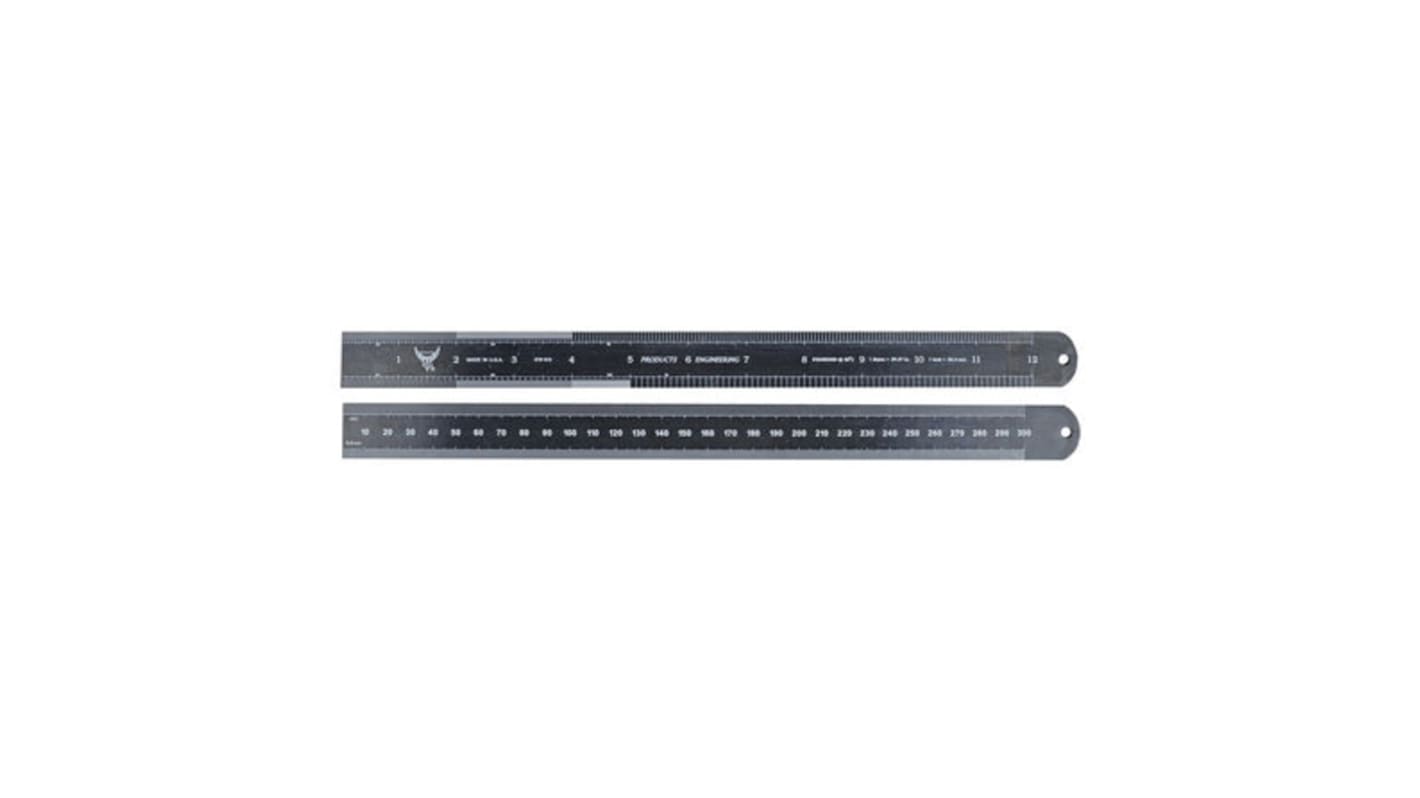 RS PRO 300mm Steel Ruler, With UKAS Calibration | RS