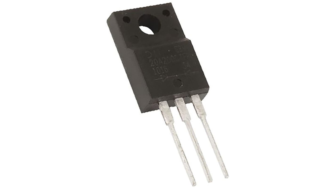 Diodes Inc 300V 30A, Dual Schottky Diode, 3-Pin TO-220F SBR30300CTFP | RS