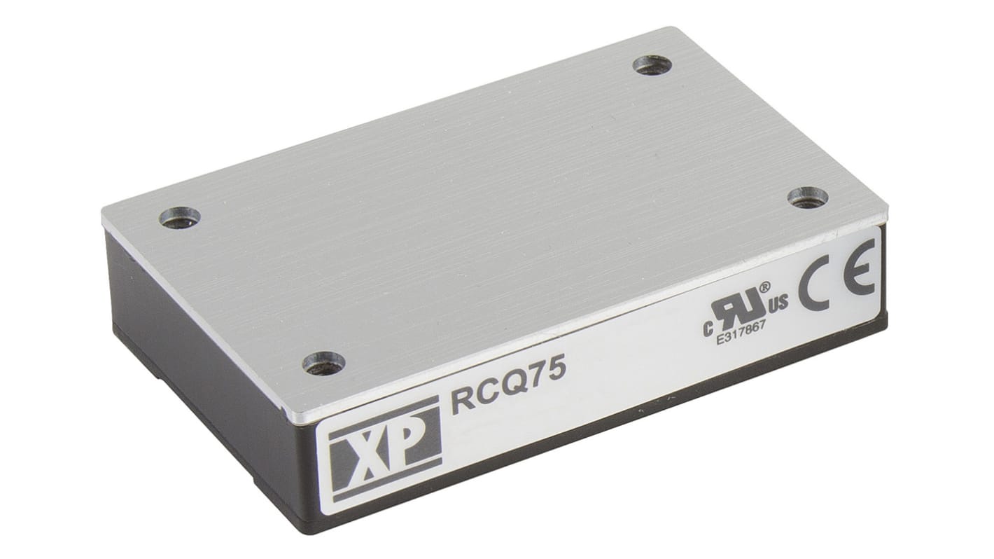 RCQ7572S24 | XP Power RCQ75 DC-DC Converter, 24V dc/ 3.13A Output, 43 → ...