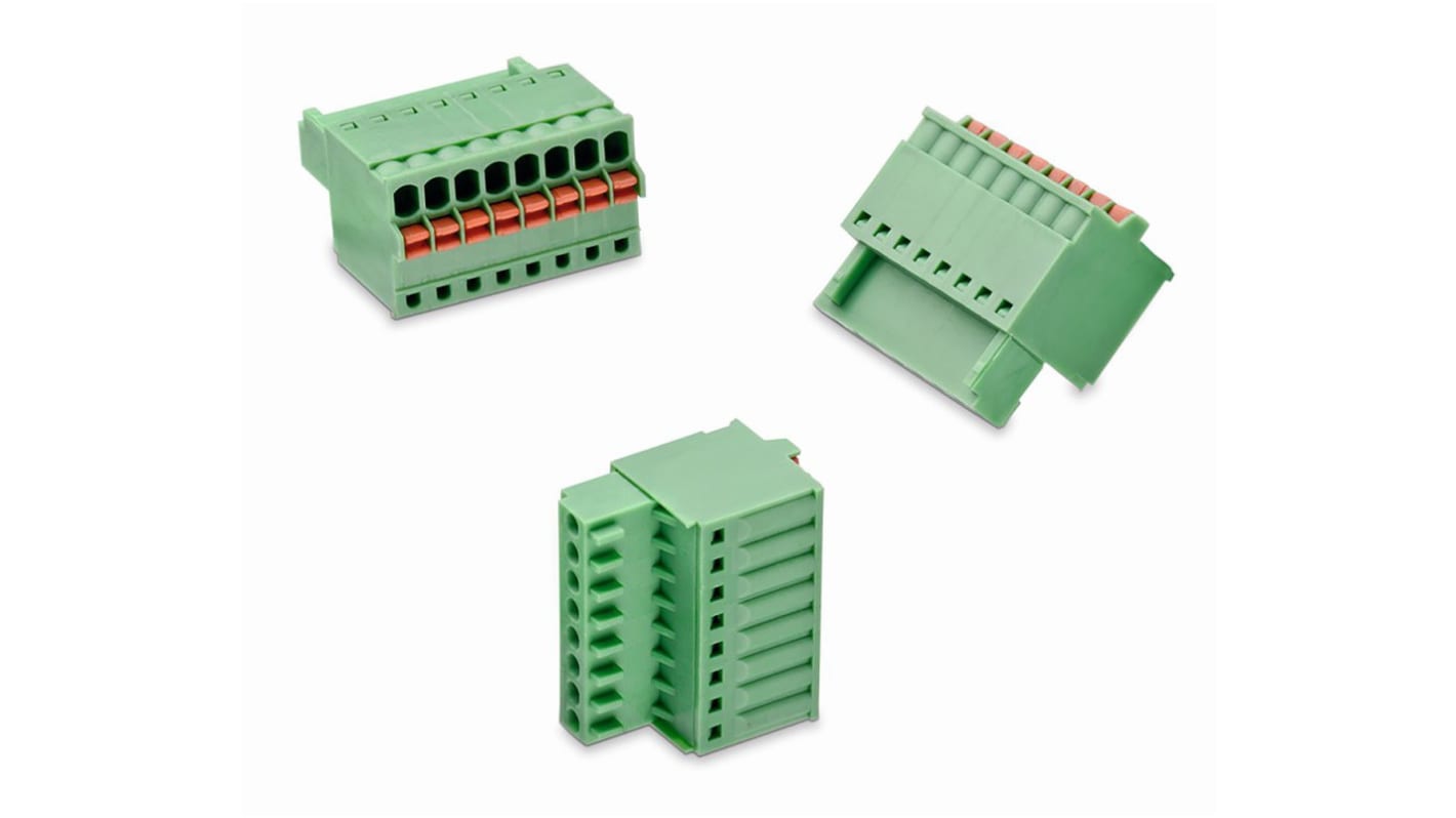 Unbranded 2 Pins For Wire Terminal Blocks Pin Blocks 5Pcs- 3Pin GREEN ...