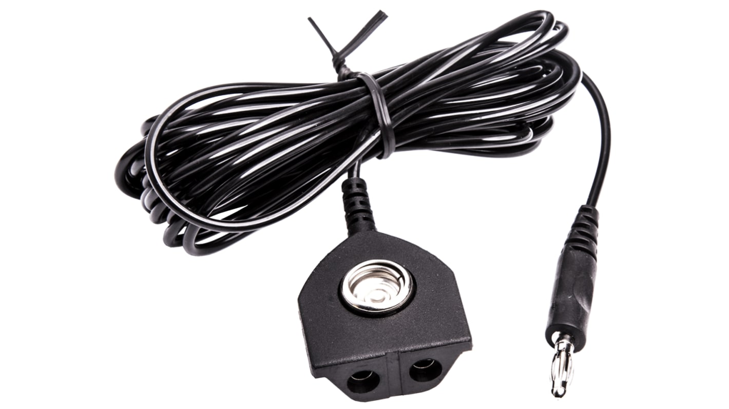 RS PRO ESD Grounding Cord With 10 mm Socket | RS