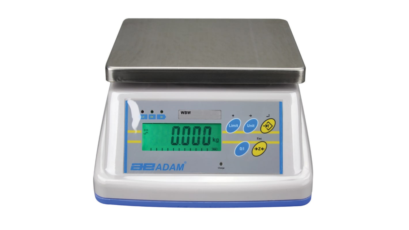 Adam Equipment Co Ltd WBW 1.5M Wash Down Weighing Scale, 1.5kg Weight ...