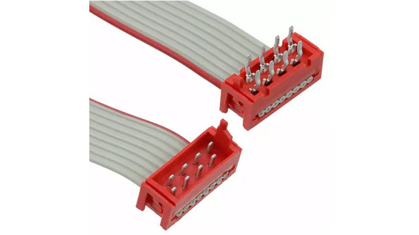 2205070-1 | TE Connectivity Micro-MaTch Series Flat Ribbon Cable, 8-Way ...