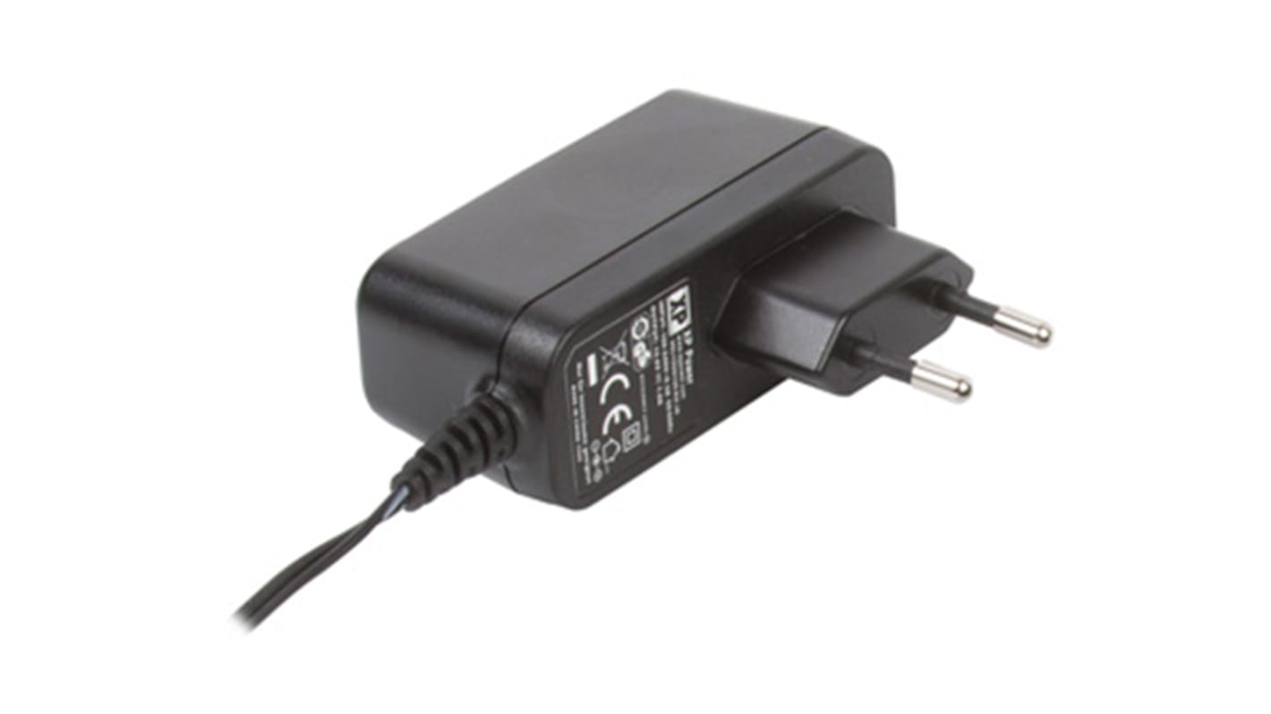 VEL36US240-EU-JA | XP Power 36W Plug-In AC/DC Adapter 24V dc Output, 1 ...