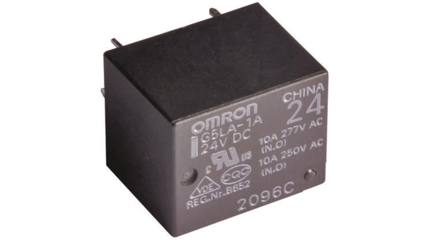 G5LA-14-E-DC5 | Omron PCB Mount Non-Latching Relay, 5V dc Coil, 5A Switching Current, SPDT | RS