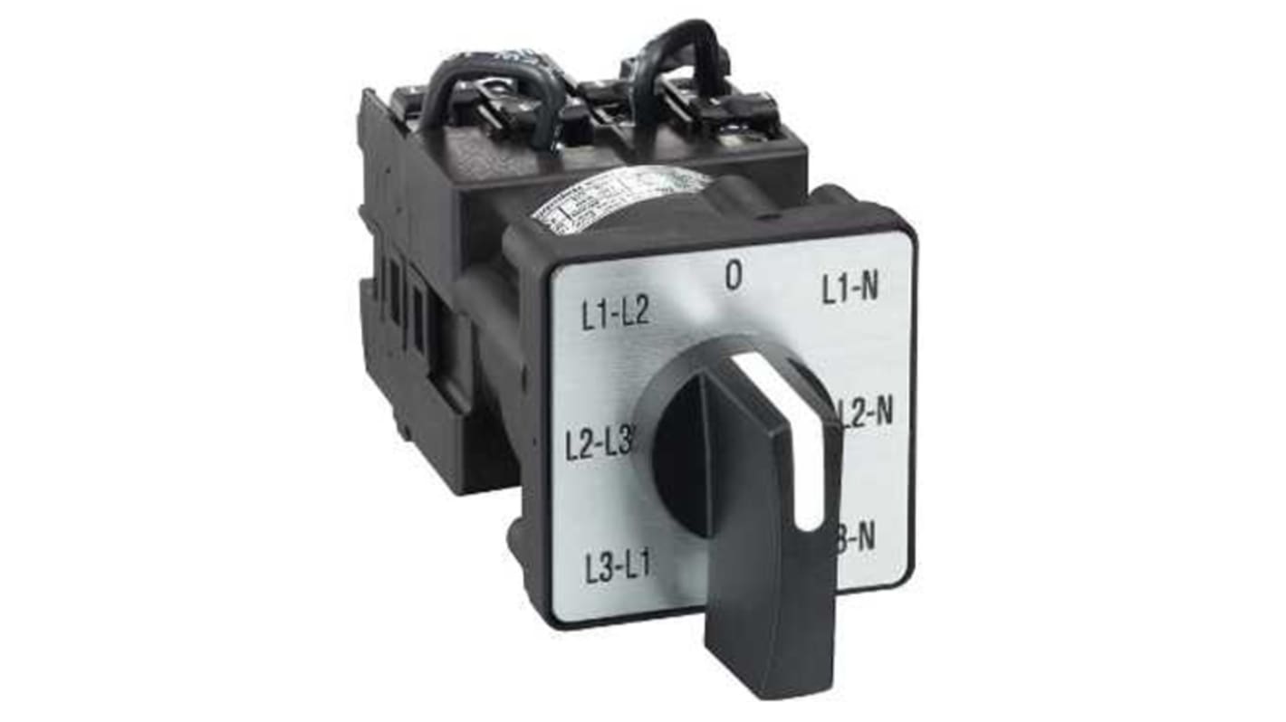 K1F027MLH | Schneider Electric, DP7T 7 Position Voltmeter Cam Switch ...
