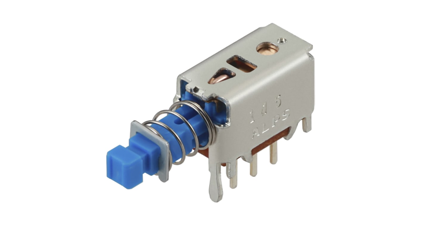 SPPJ320600 | Alps Alpine Push Button Switch, Latching, PCB, DPDT, 30V ...