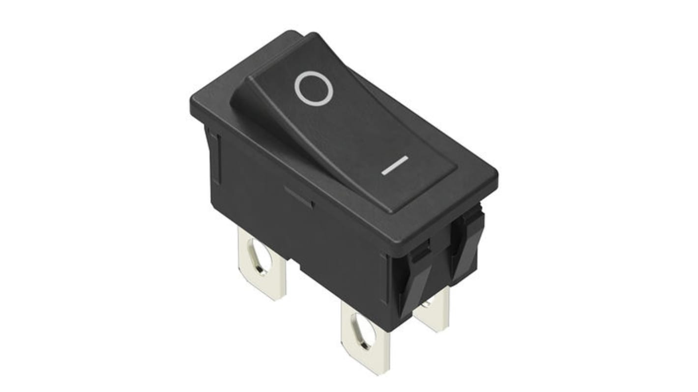 SDDJF30200 | Alps Alpine DPST, Latching Rocker Switch Panel Mount | RS