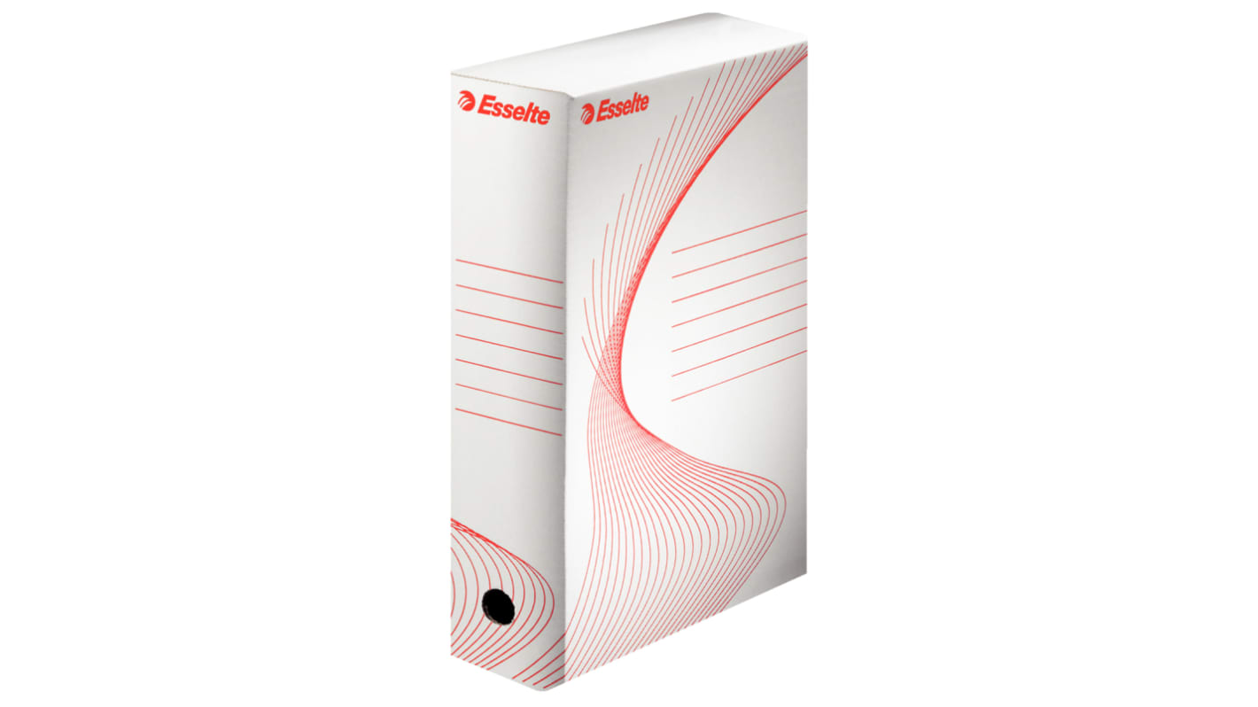 20172 | Esselte White 10 Compartment A4, Foolscap Archive Box, H352mm x ...