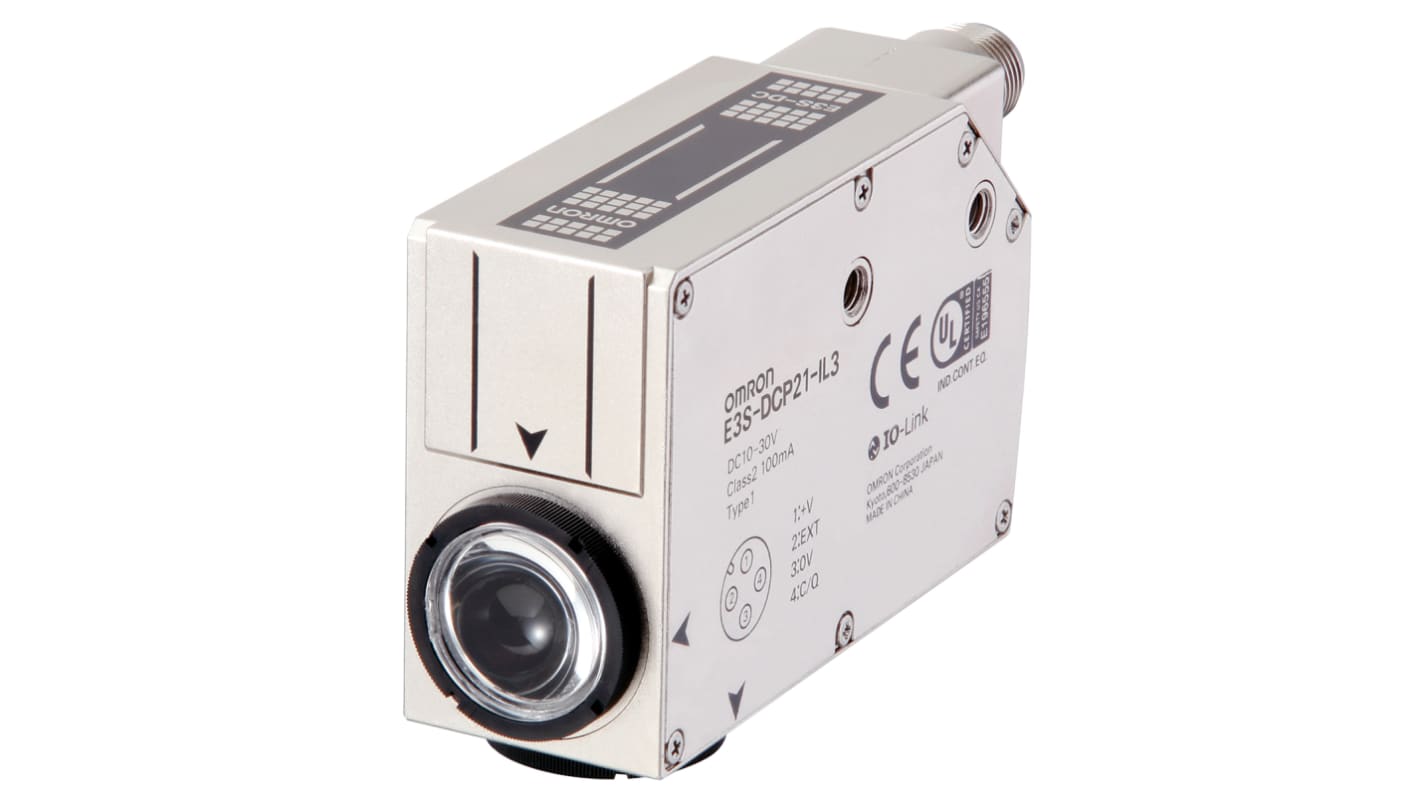 E3S-DCP21-IL3 | Omron Diffuse Photoelectric Sensor, Block Sensor, 10 mm Detection Range IO-LINK | RS