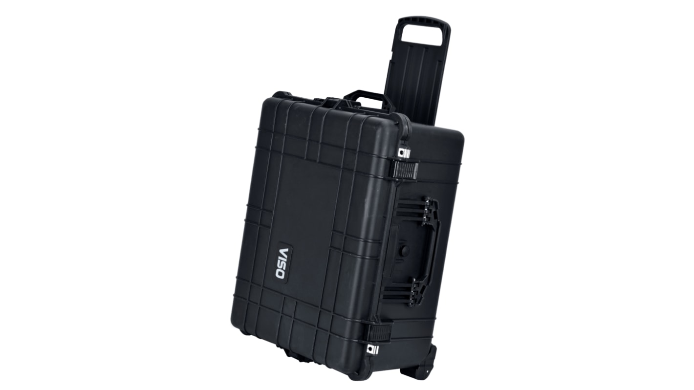 RS PRO Waterproof Plastic Equipment case With Wheels, 625 x 420 x 340mm ...