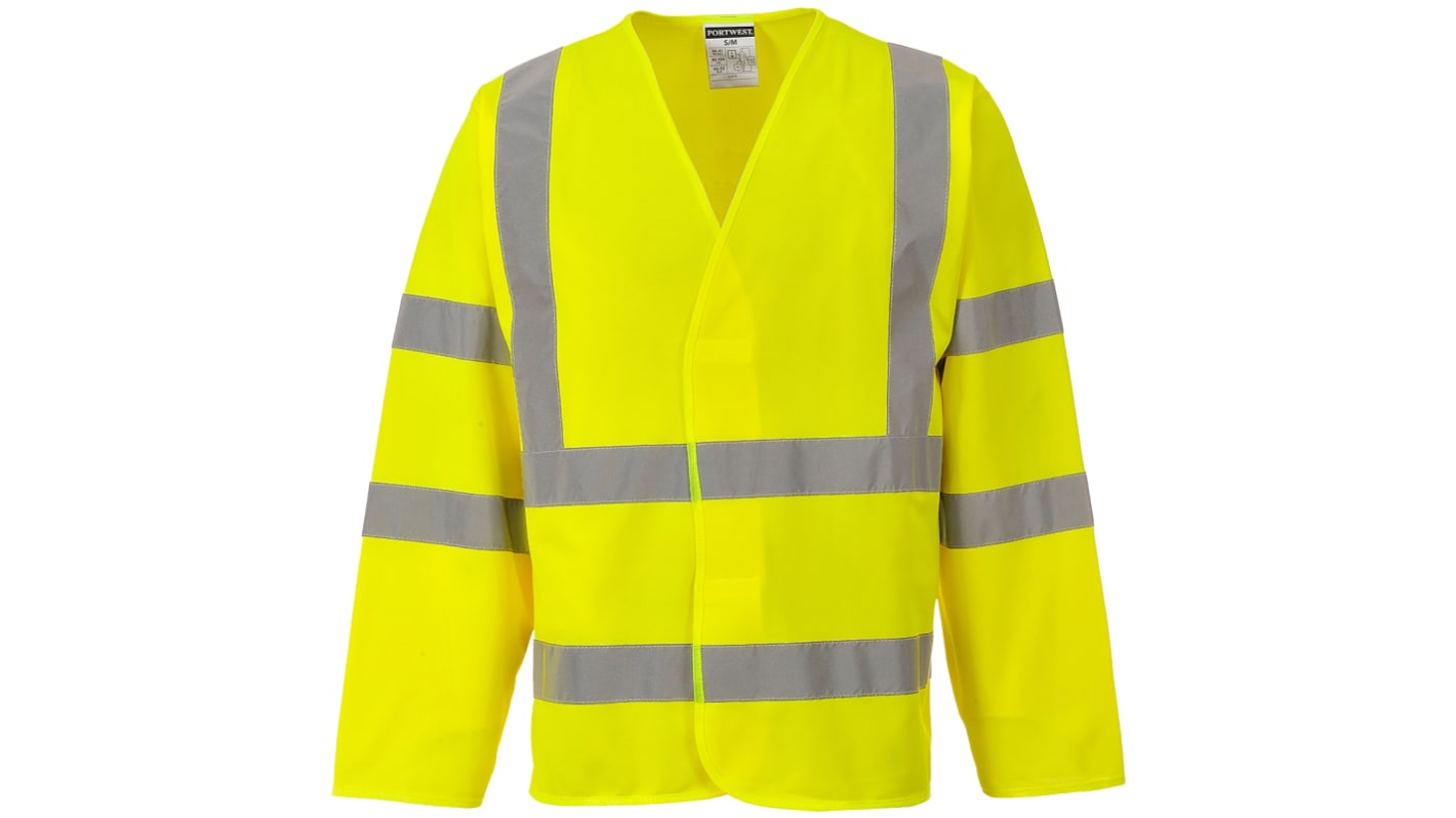 RS PRO Yellow Unisex Hi Vis Jacket, L to XL | RS