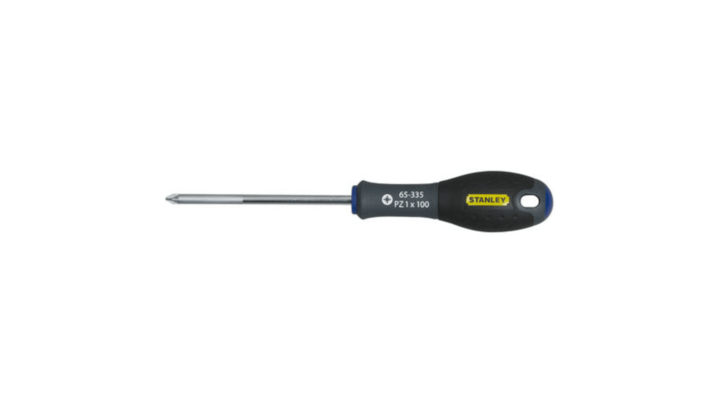 0-65-335 | Stanley Pozidriv Screwdriver, PZ1 Tip, 100 mm Blade | RS