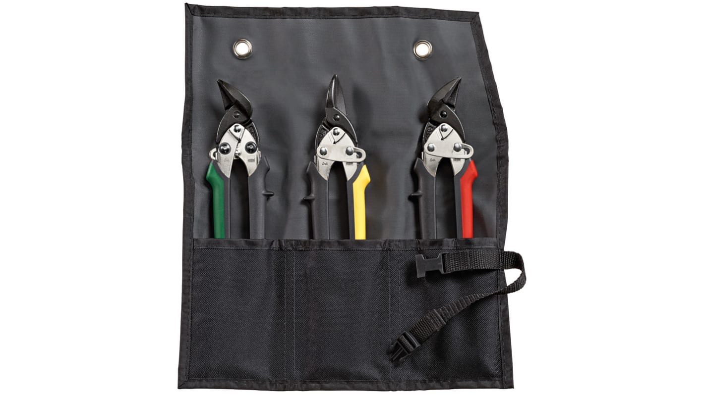 DSET15 | Bessey 180 mm Left, Right, Straight Tin Snips Set | RS