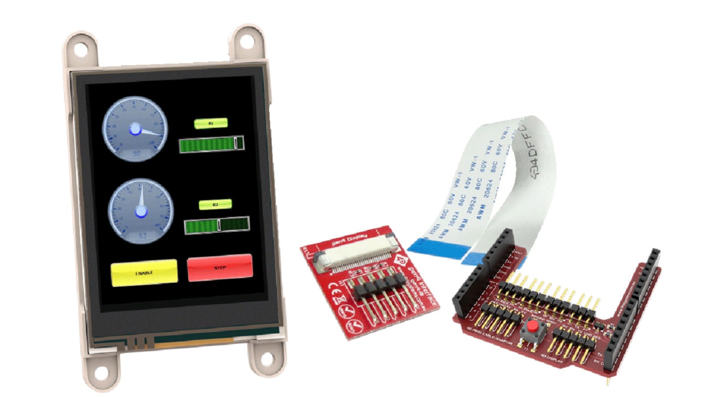 gen4-uLCD-24DT-AR | 4D Systems, gen4 2.4in Arduino Compatible Display with Resistive Touch ...