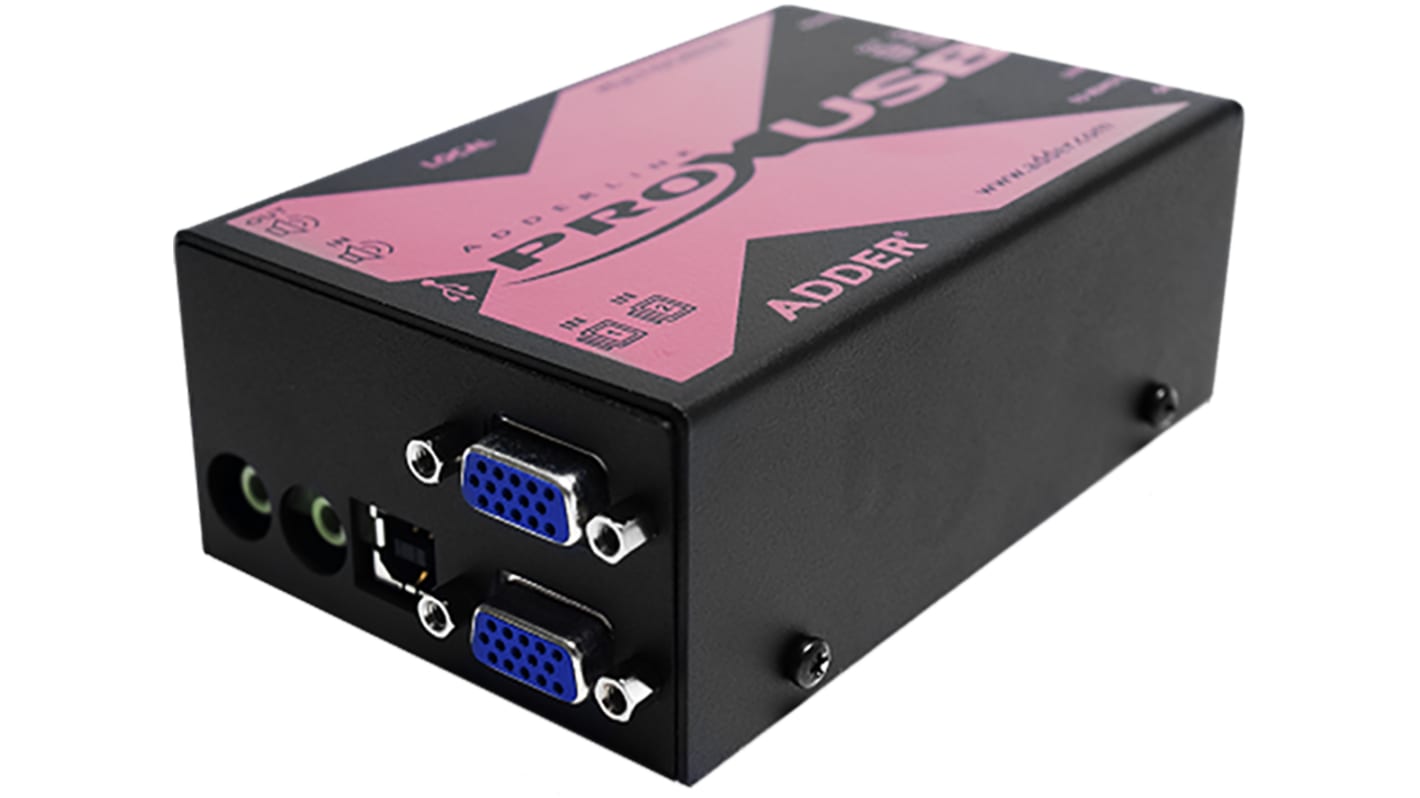 X-USBPRO-MS2-UK | Adder Dual Monitor USB VGA over CATx KVM Extender ...